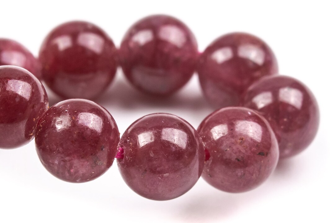 7-8MM Ruby Beads Red Bracelet Grade AAA Genuine Natural Round Gemstone 7" Bulk Lot Options ...
