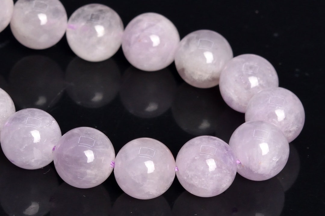 11MM Pale Lavender Amethyst Beads Brazil Grade A Genuine Natural ...