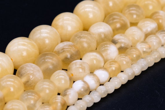 Honey Yellow Calcite Beads Genuine Natural Grade AA Gemstone | Etsy