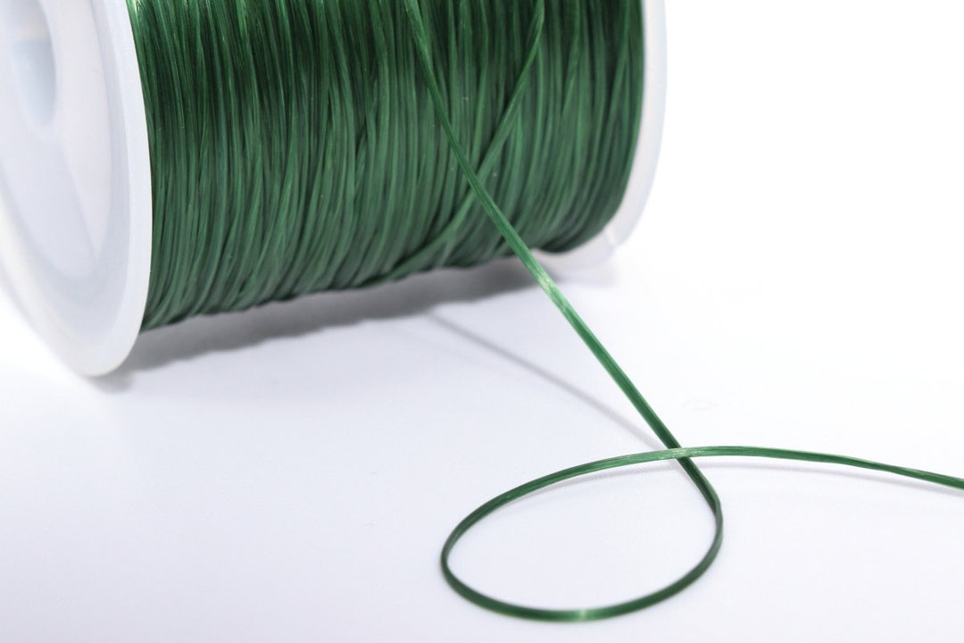 High Quality 0.8MM Emerald Green Japanese Elastic Cord / Thread Crystal ...