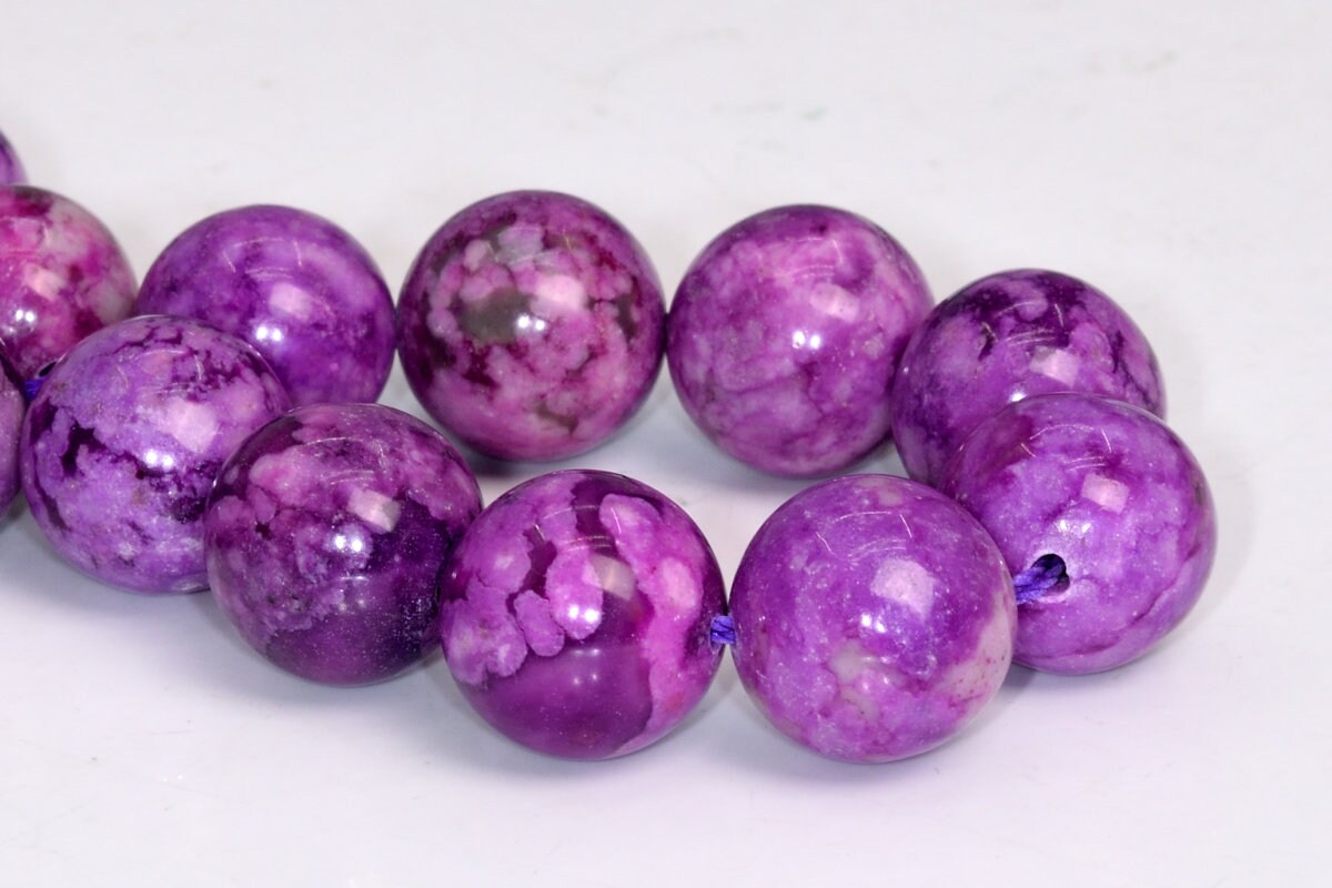 Purple Jasper Beads Sugilite Purple Color Grade AAA Natural | Etsy