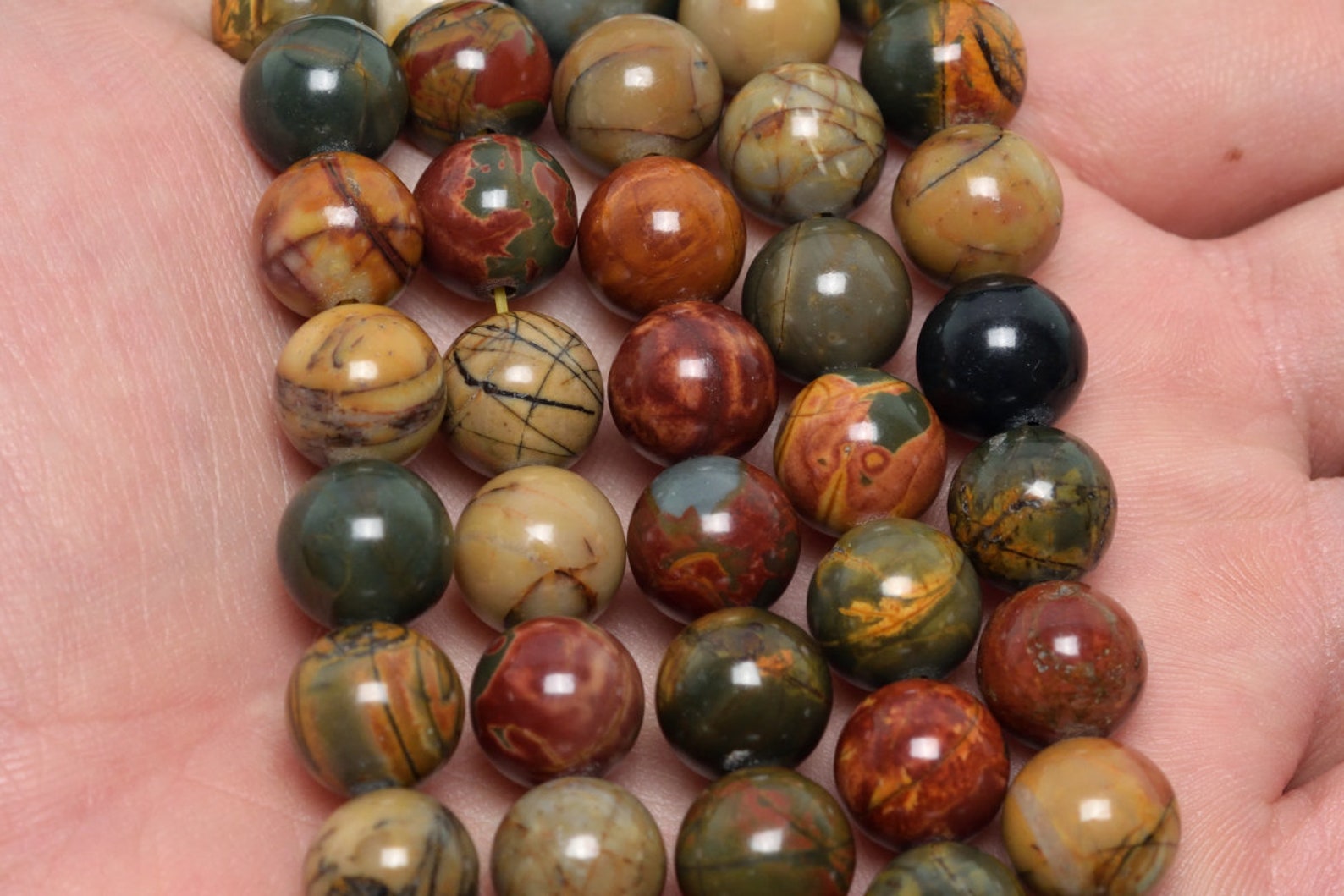 Red Creek Jasper Beads Grade AAA Genuine Natural Gemstone - Etsy