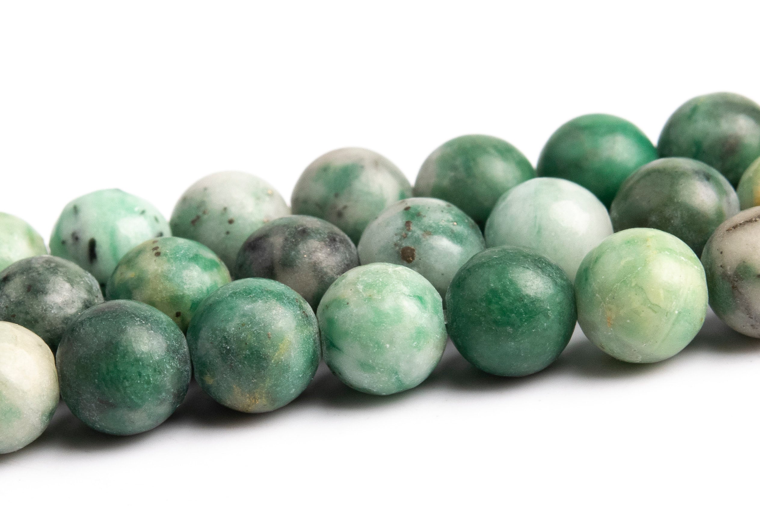Qinghai Jade Beads Grade A Genuine Natural Gemstone Round | Etsy