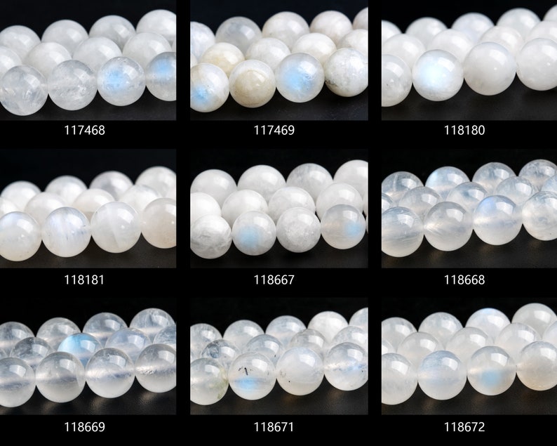 India Moonstone Beads Genuine Natural Round Gemstone Beads - Etsy