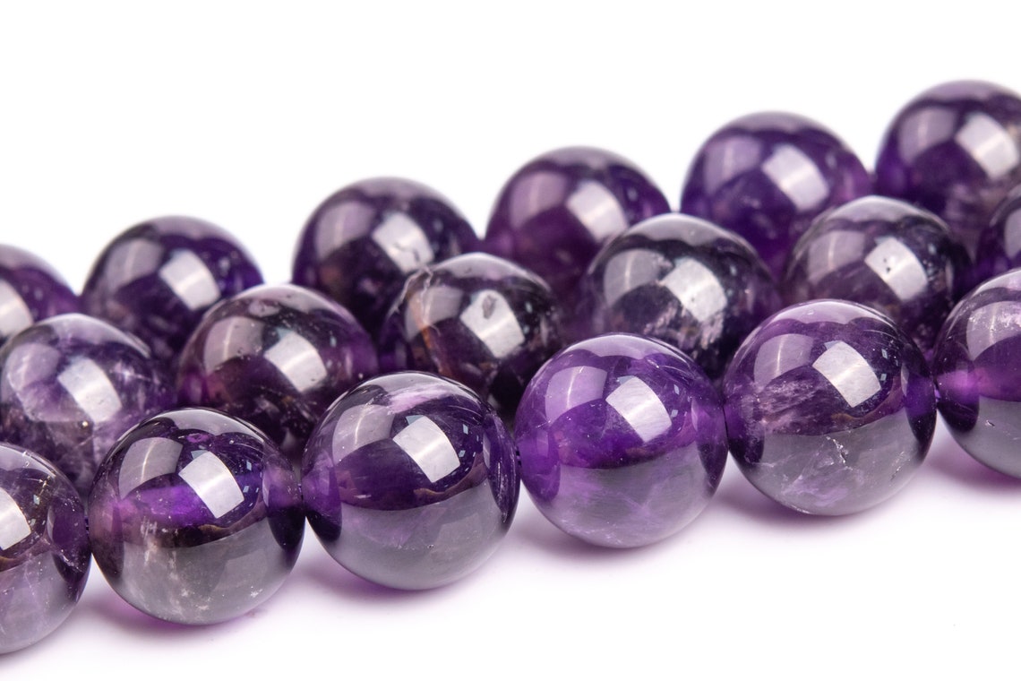 Deep Purple Amethyst Beads Brazil Grade AAA Genuine Natural - Etsy