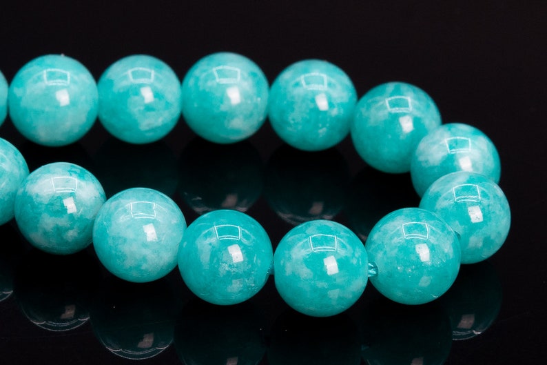 Quartz Beads Amazonite Green Color Grade AAA Gemstone Round - Etsy