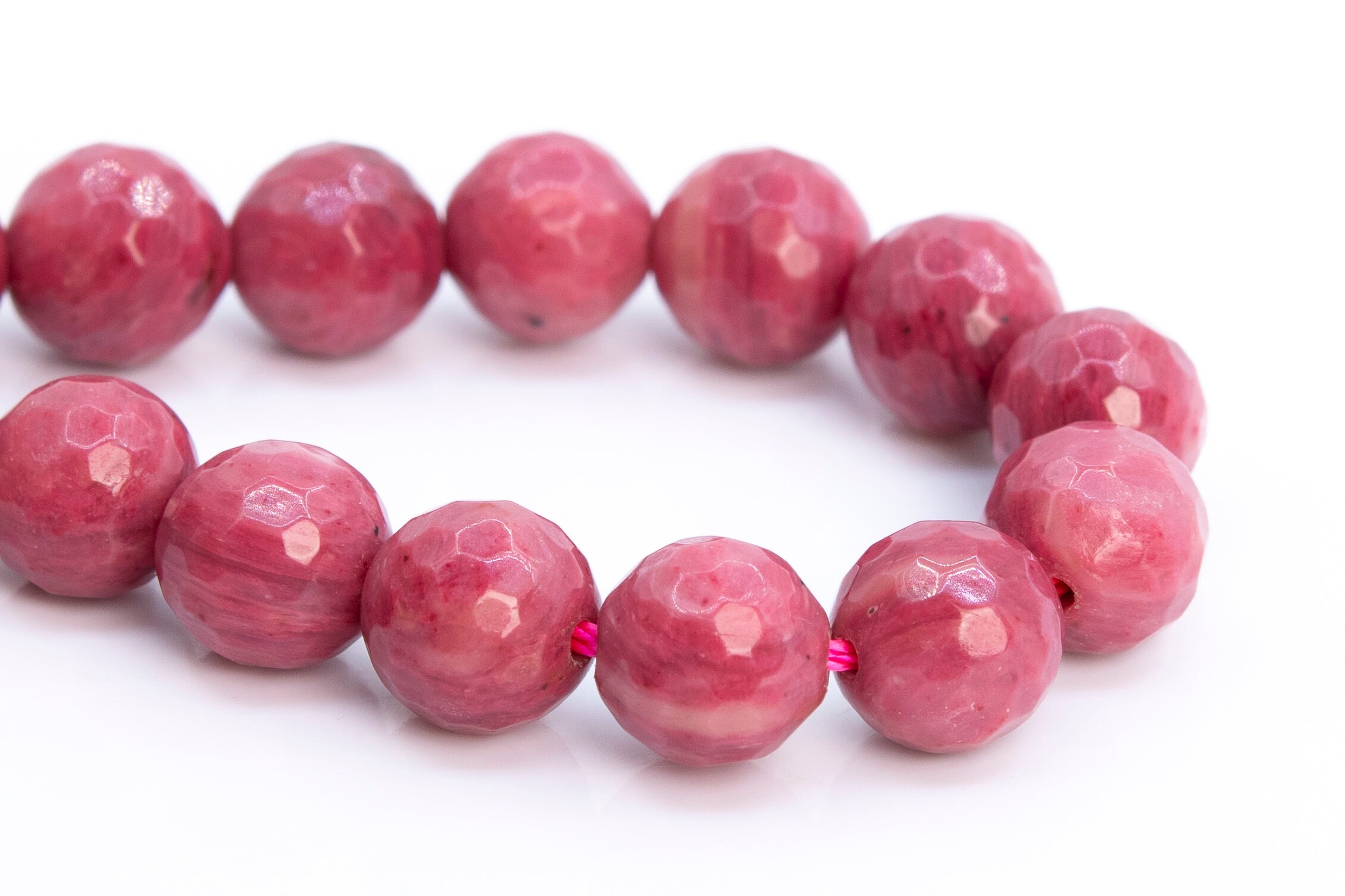 Rose Pink Rhodonite Beads Grade AAA Genuine Natural Gemstone Micro ...