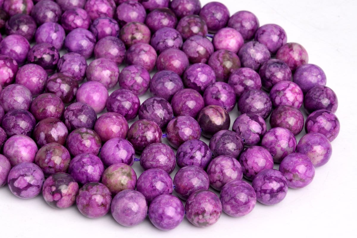 Purple Jasper Beads Sugilite Purple Color Grade AAA Natural | Etsy
