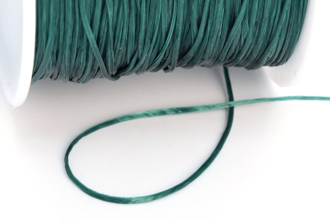 0.8MM Emerald Green Elastic Cord / Thread Crystal String 1 Spool 60 ...