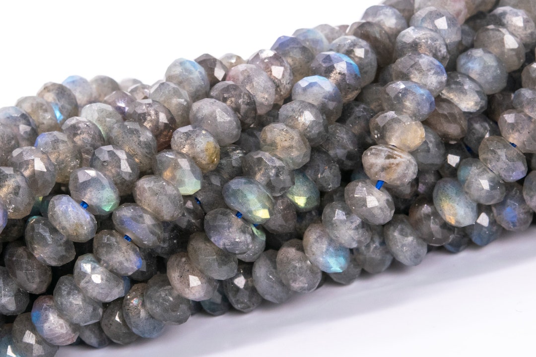 6-7x3mm Gray Labradorite Beads Grade AAA Genuine Natural Gemstone ...