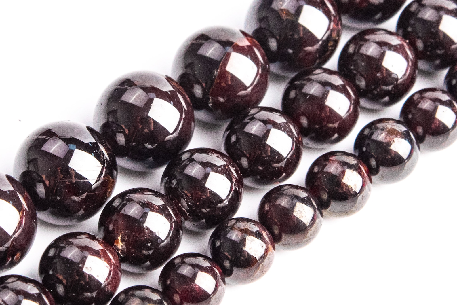 Wine Red Garnet Beads Grade AA Genuine Natural Gemstone Round - Etsy