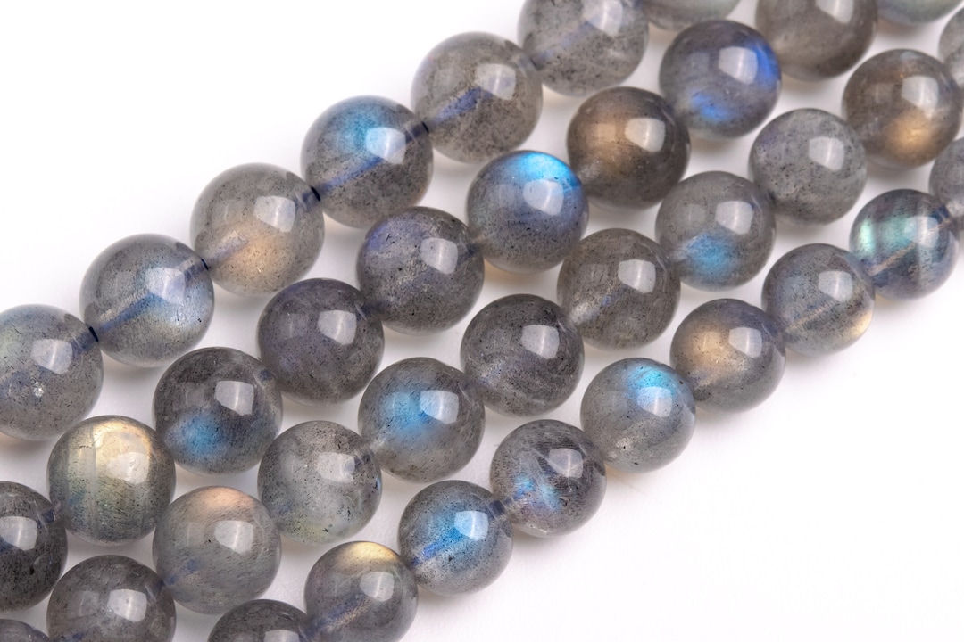 Translucent Deep Gray Labradorite Beads Genuine Natural Grade AAA ...