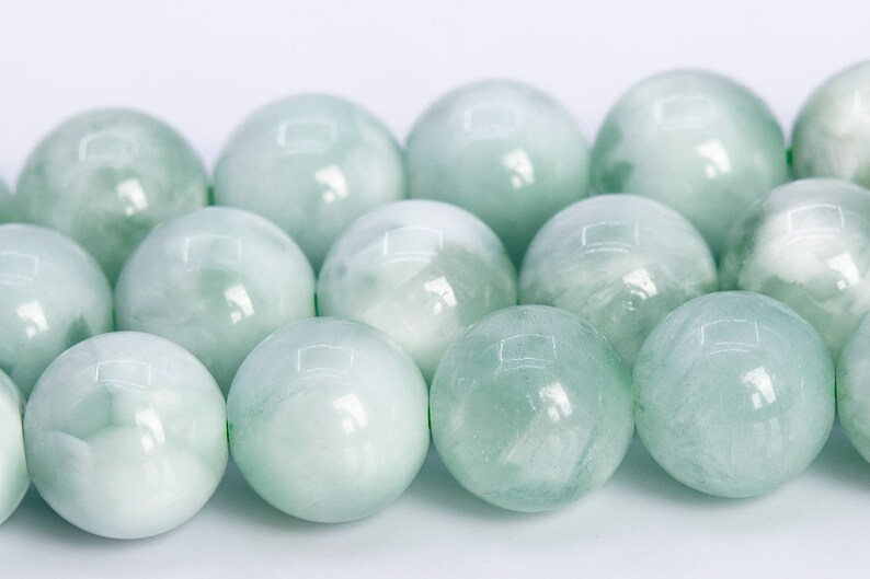 Green Angelite Beads Genuine Natural China Grade AAA Gemstone | Etsy