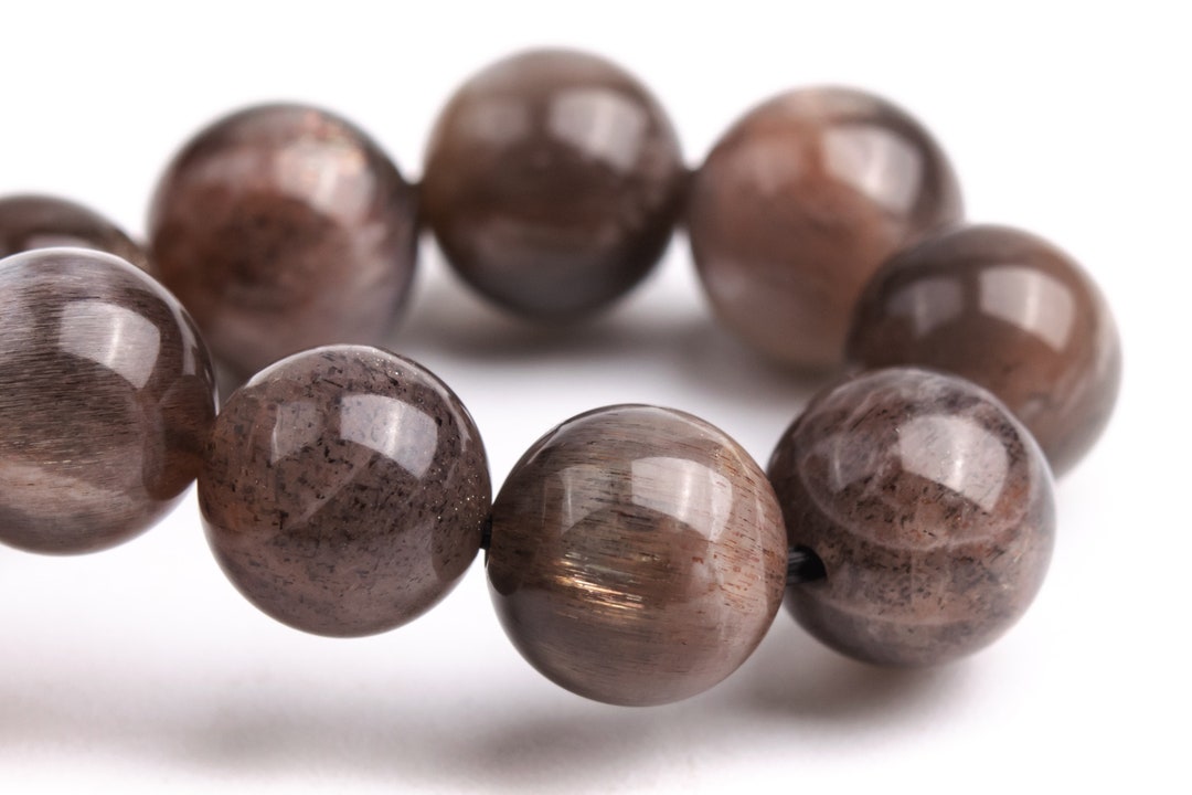 ONLY ONE 9MM Aventurescence Sunstone Hematite Inclusions Deep - Etsy