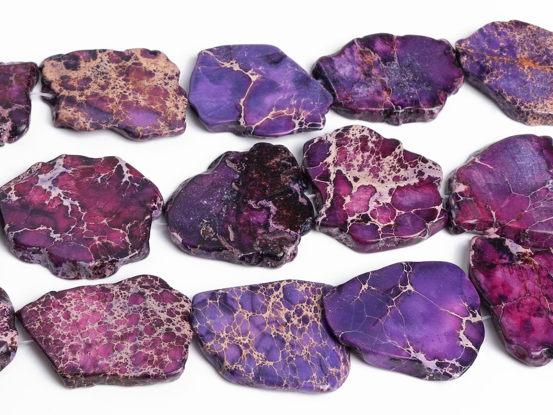 21X31MM-35X45MM Grape Purple Sea Sediment Imperial Jasper Grade AAA ...
