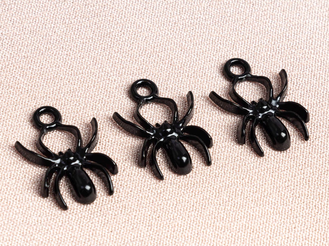 Halloween Ornaments Spider&spider Web Charms 10 Pcs Alloy Charms Bulk ...