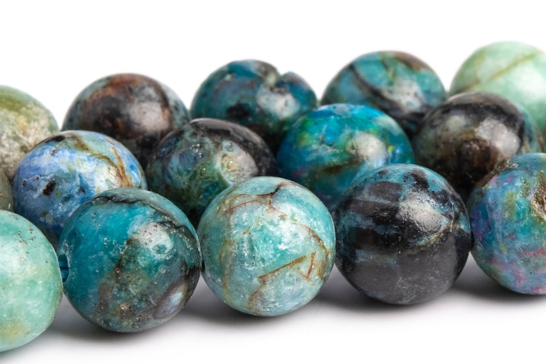 Blue Green Opal Beads Genuine Natural Grade AA Gemstone Round Loose ...