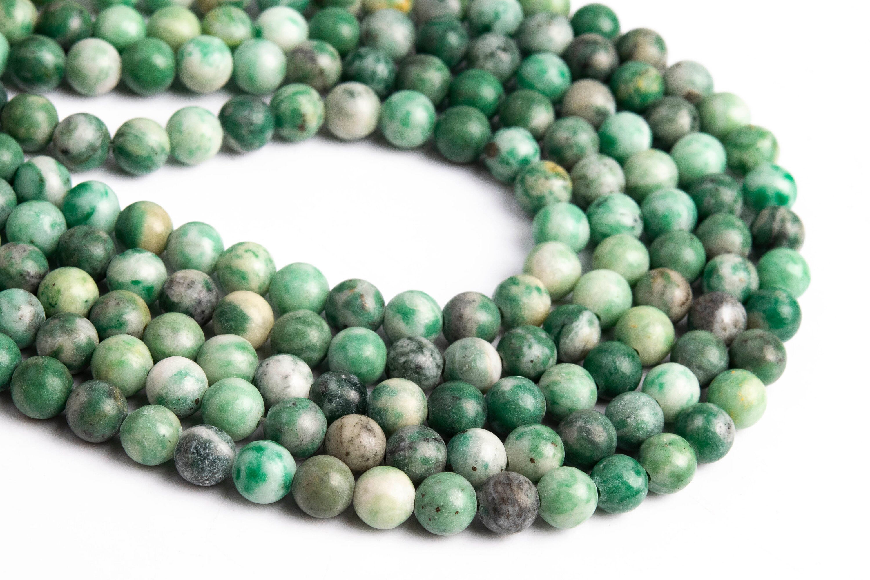 Qinghai Jade Beads Grade A Genuine Natural Gemstone Round | Etsy