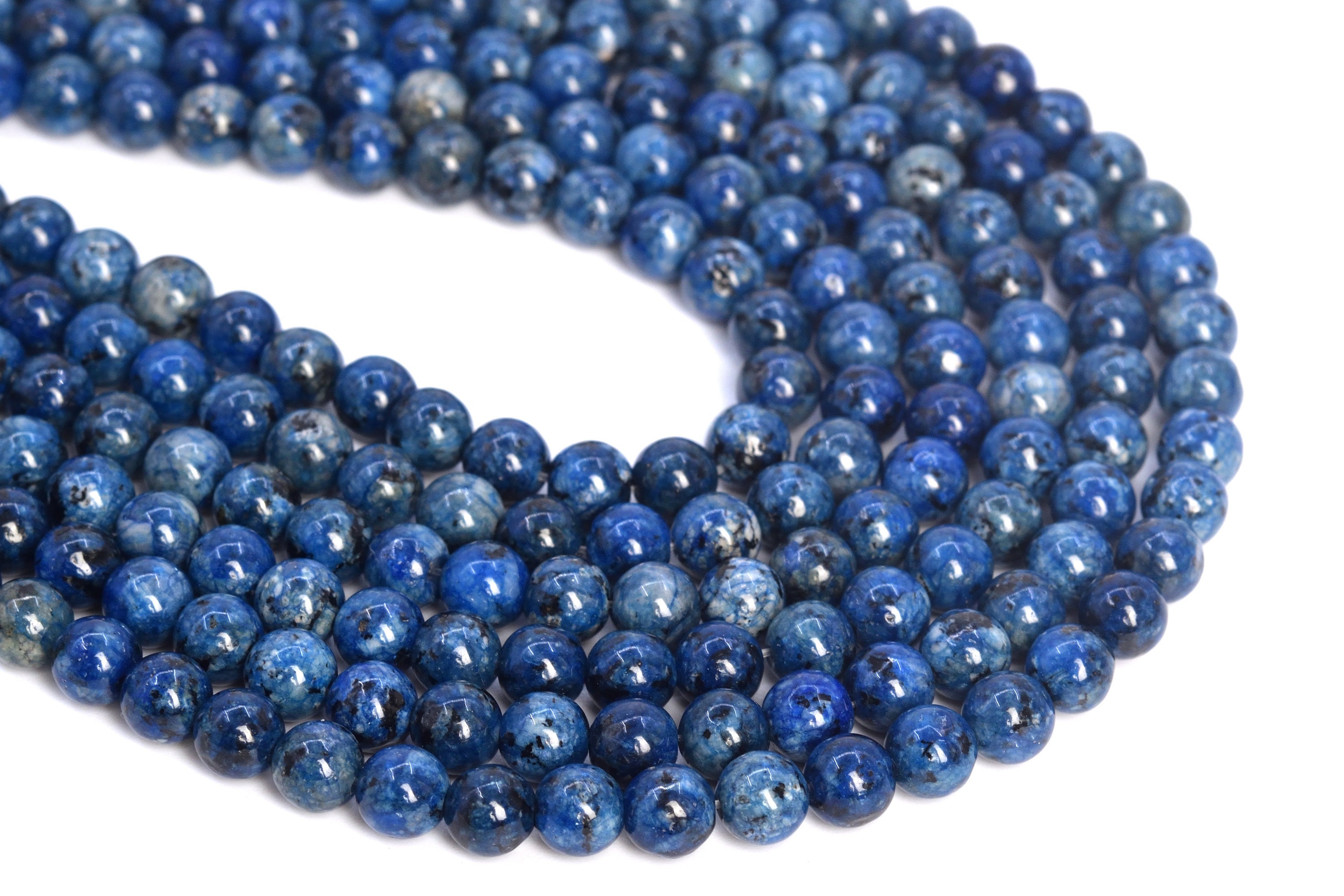 6MM Deep Blue Jade Beads Grade AAA Natural Gemstone Half - Etsy
