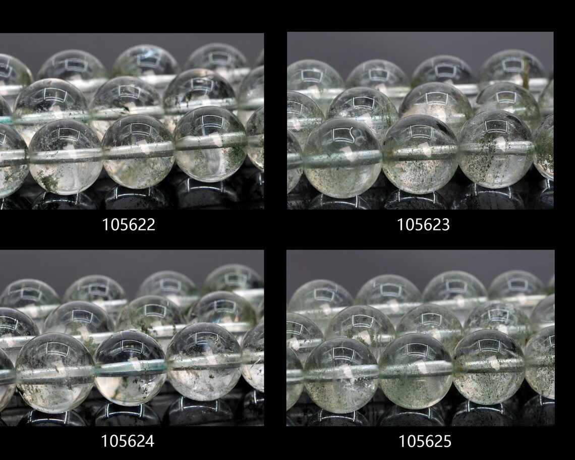 Brazil Phantom Quartz Beads Genuine Natural Round Gemstone Beads - Etsy