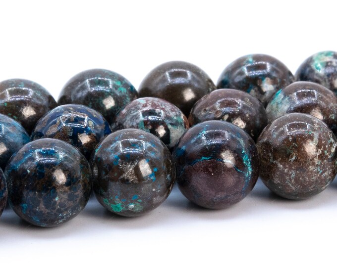 8MM Multicolor Azurite Malachite Quartz Beads Genuine Natural Gemstone ...