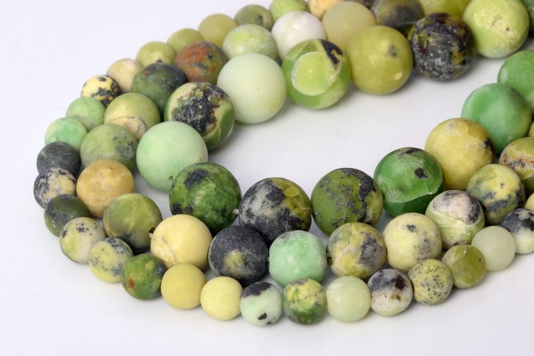 Matte Chrysoprase / Australian Jade Beads Grade A Genuine Natural ...