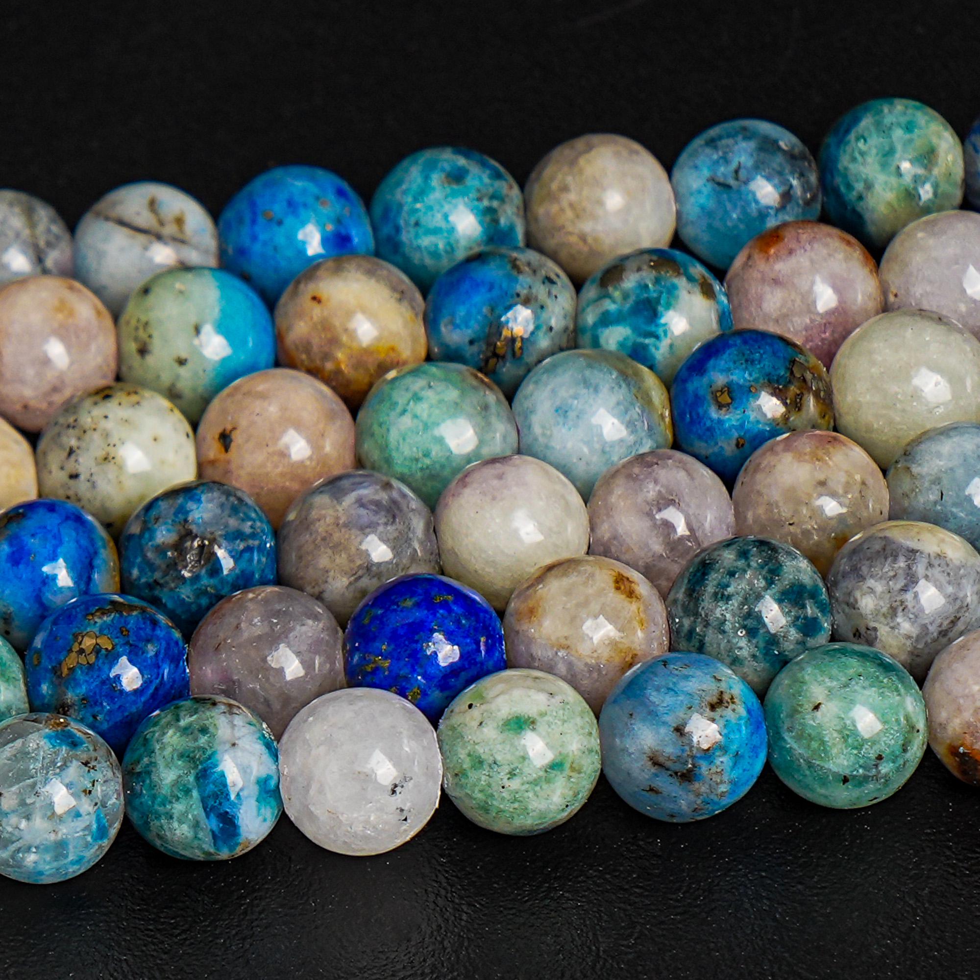 Rare 5-6MM Afghanistan Hackmanite UV Reactive Fluorescent Beads Genuine ...