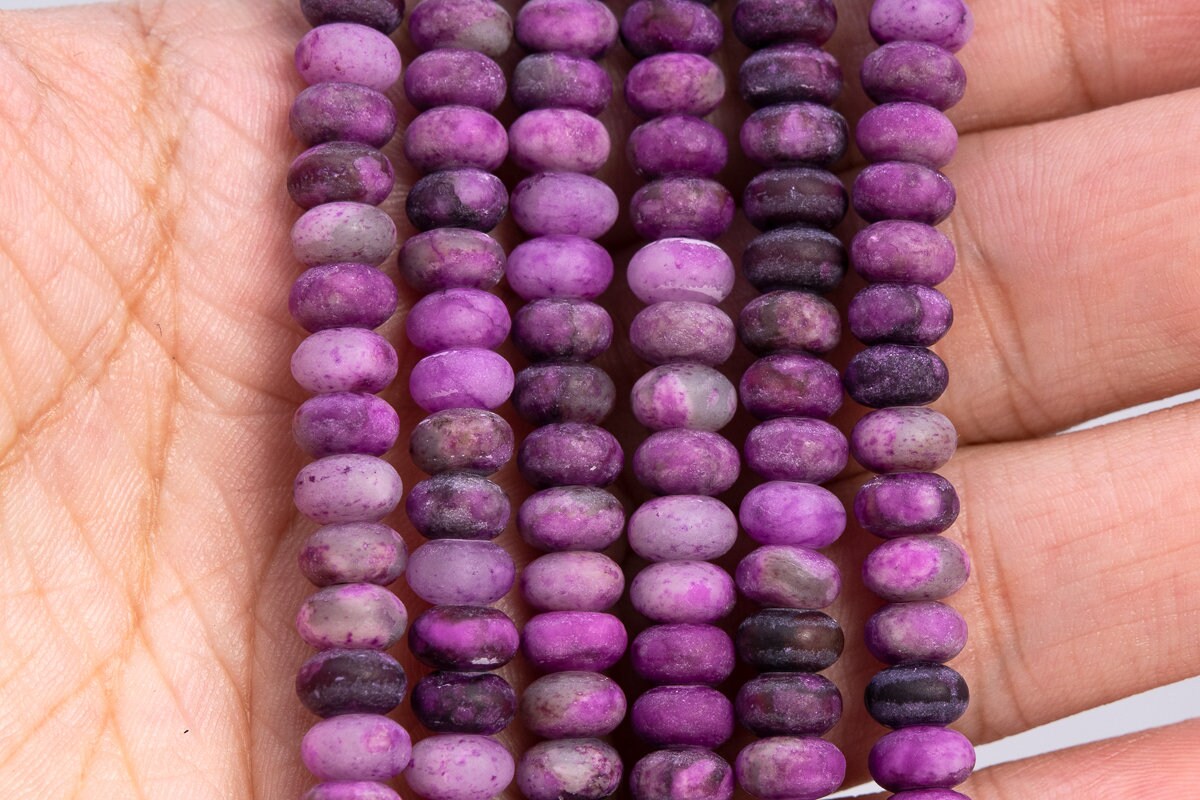 Matte Purple Jasper Beads Sugilite Purple Color Grade AAA Natural Stone ...