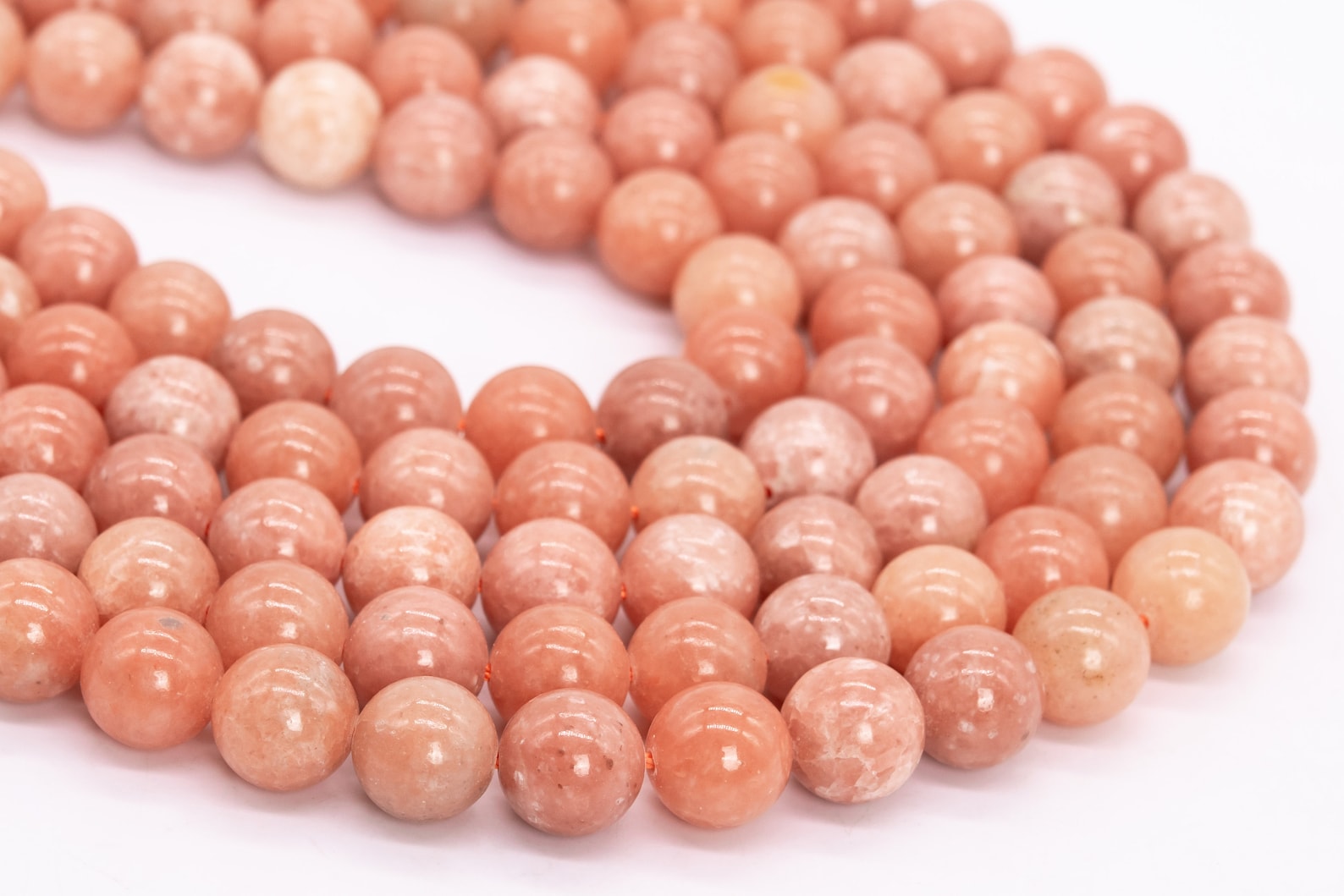 Orange Peach Calcite Beads Genuine Natural Grade AA Gemstone - Etsy