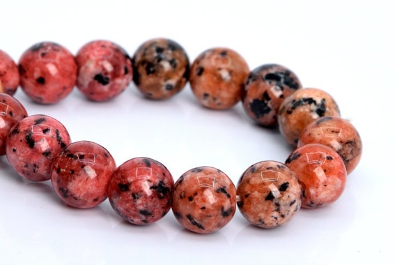 8MM Orange Red Jade Beads Grade AAA Natural Gemstone Half - Etsy