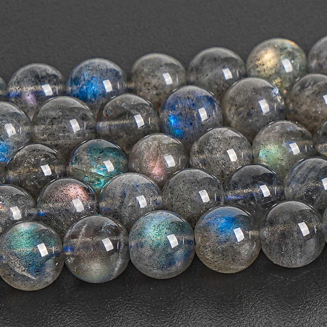 6MM Gray Labradorite Beads Grade AA+ Genuine Natural Gemstone Round ...