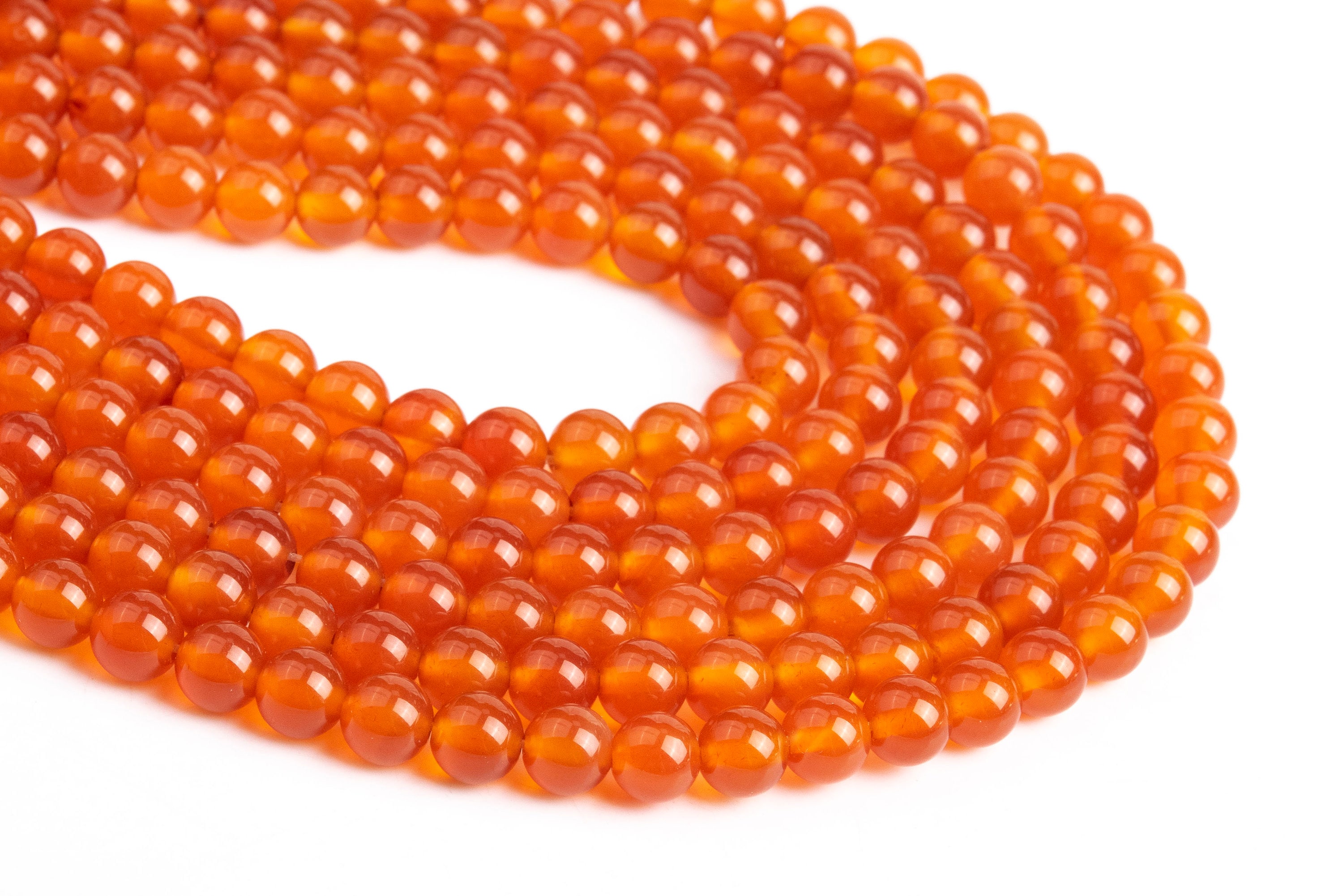 Orange Red Carnelian Beads Grade AAA Genuine Natural Gemstone - Etsy