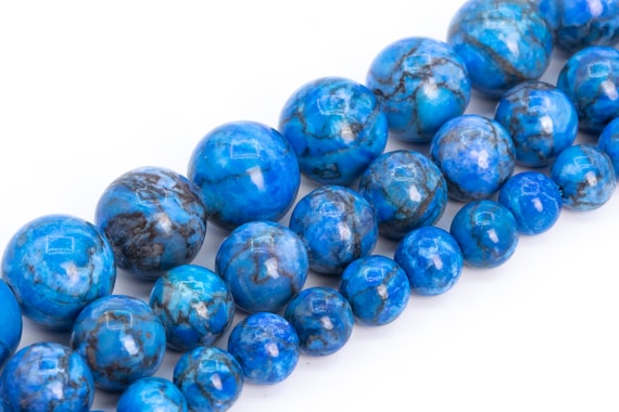 Denim Blue Magnesite Turquoise Beads Natural Grade AAA - Etsy
