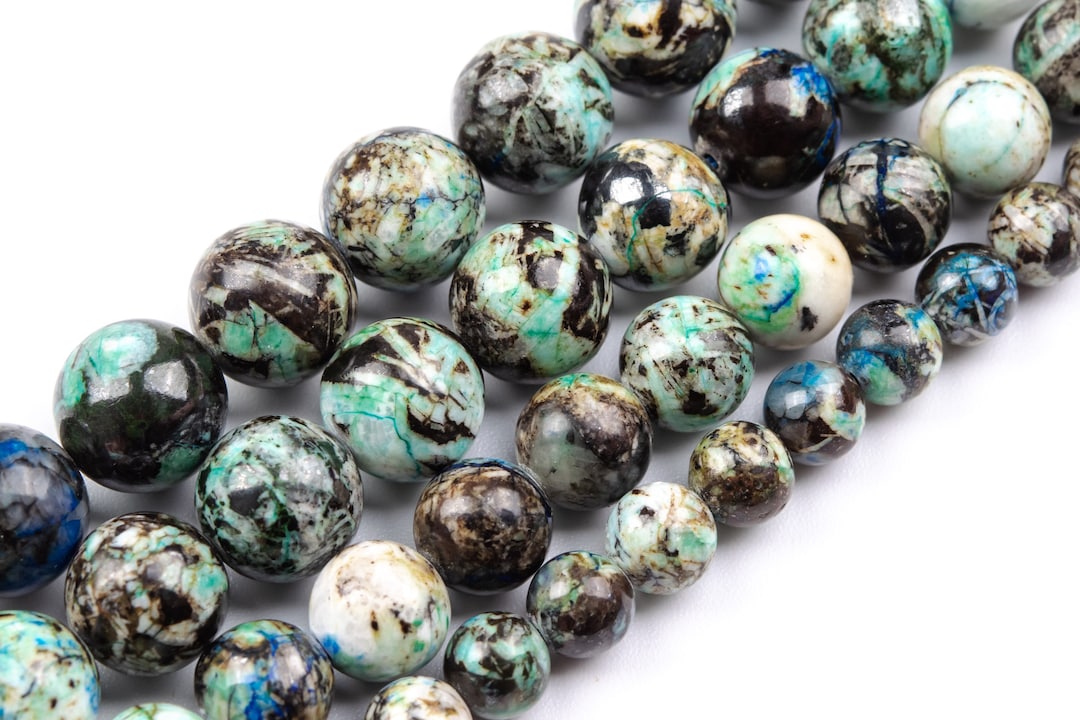 Barite Beads Genuine Natural Peru Grade AAA Gemstone Round Loose Beads ...