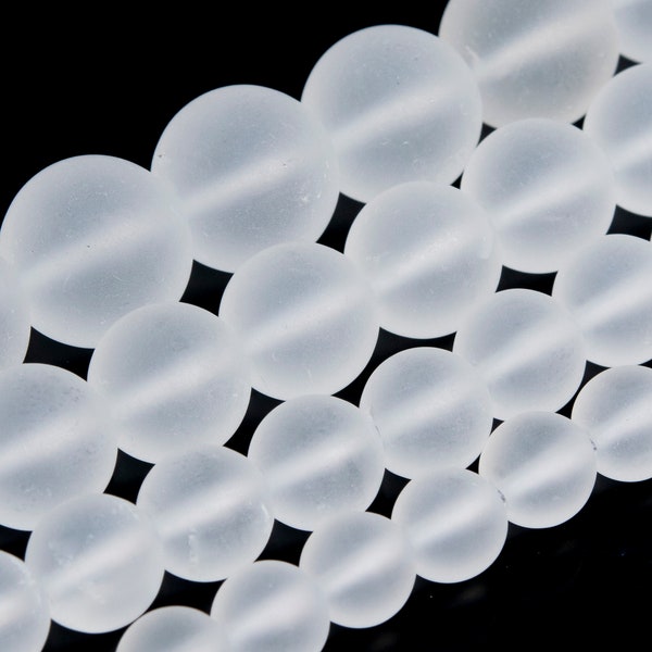 Matte White Beads - Etsy