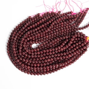 Red Ruby Beads Genuine Natural Grade AAA Gemstone Round Loose Beads 8MM ...