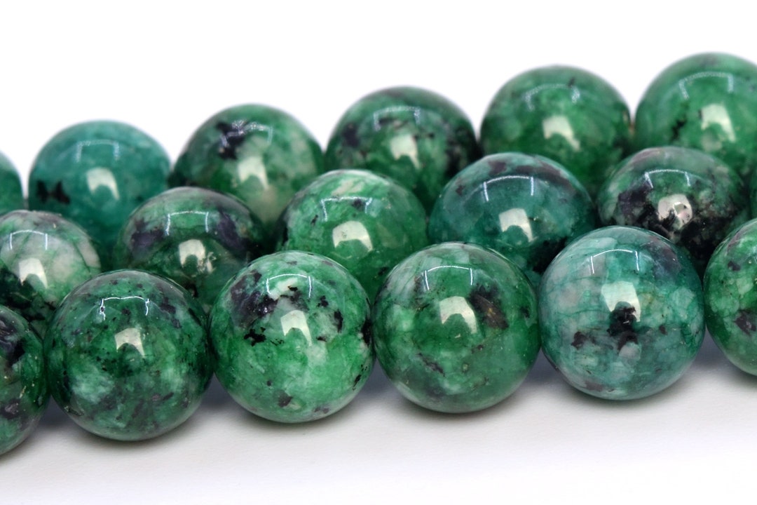 8MM Green Jade Beads Grade AAA Natural Gemstone Full Strand Round Loose ...