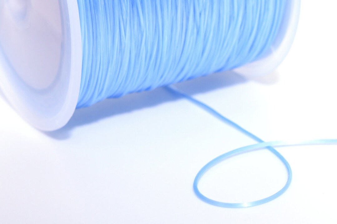 High Quality 0.8MM Baby Blue Japanese Elastic Cord / Thread Crystal ...