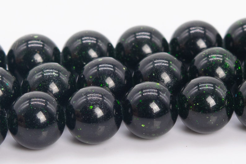 Dark Green Goldstone Beads Grade AAA Round Loose Beads 3MM 4MM | Etsy
