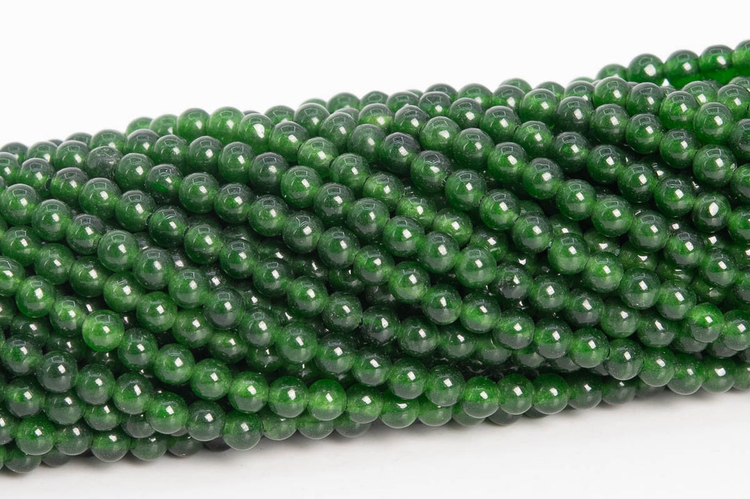 2-3MM Emerald Green Malaysian Jade Beads Grade AAA Natural Gemstone ...