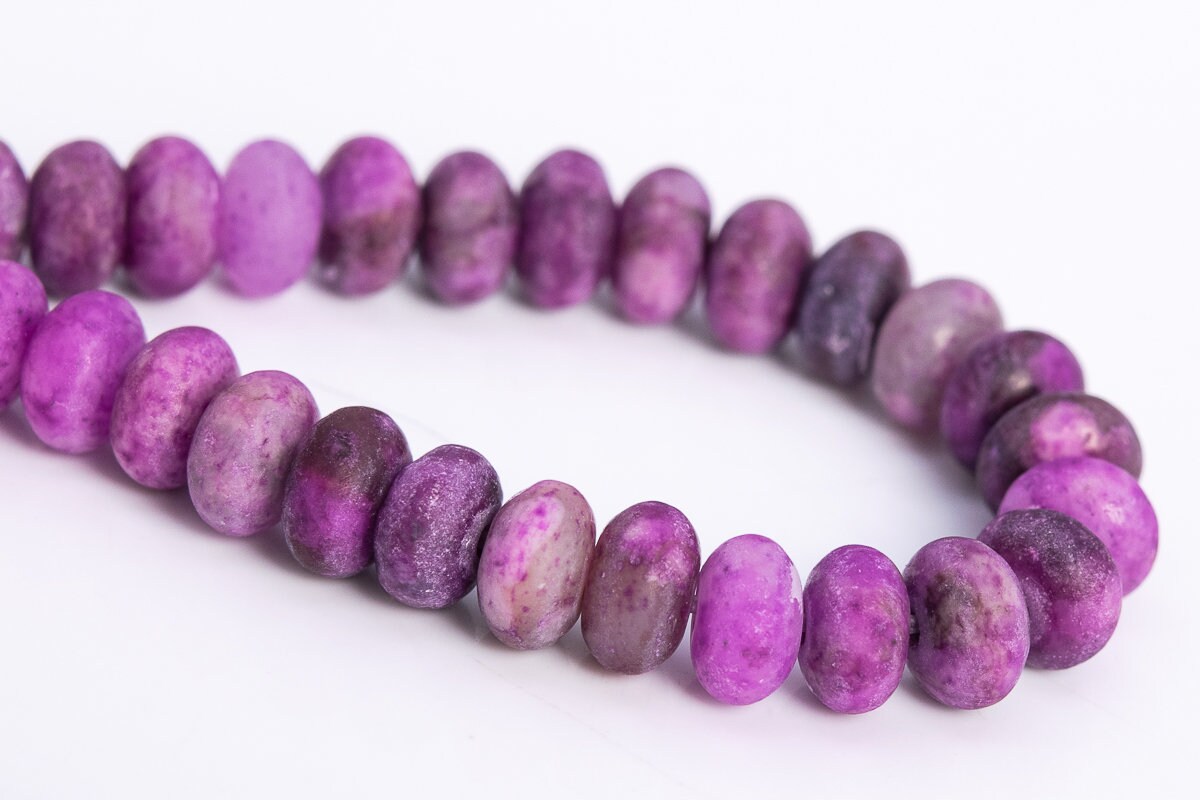 Matte Purple Jasper Beads Sugilite Purple Color Grade AAA Natural Stone ...