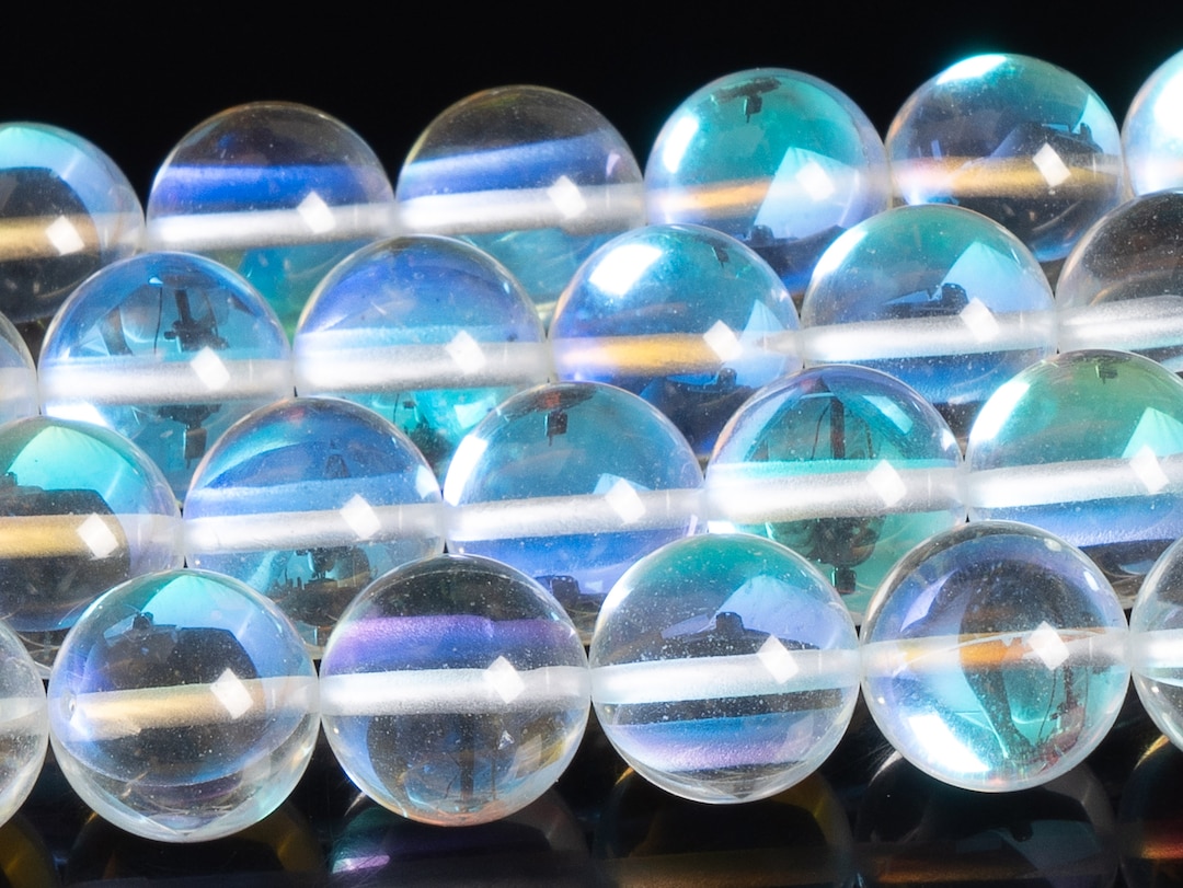 White Mystic Aura Quartz Beads Round Loose Beads 6MM 8MM 10MM 12MM Bulk ...