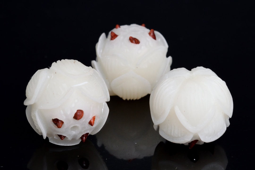 1 Pcs 19-20MM Natural Bodhi Root Handcrafted Beads Two Layer Lotus ...