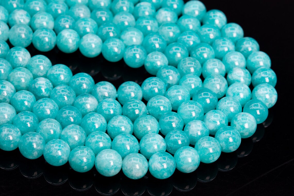 Quartz Beads Amazonite Green Color Grade AAA Gemstone Round - Etsy