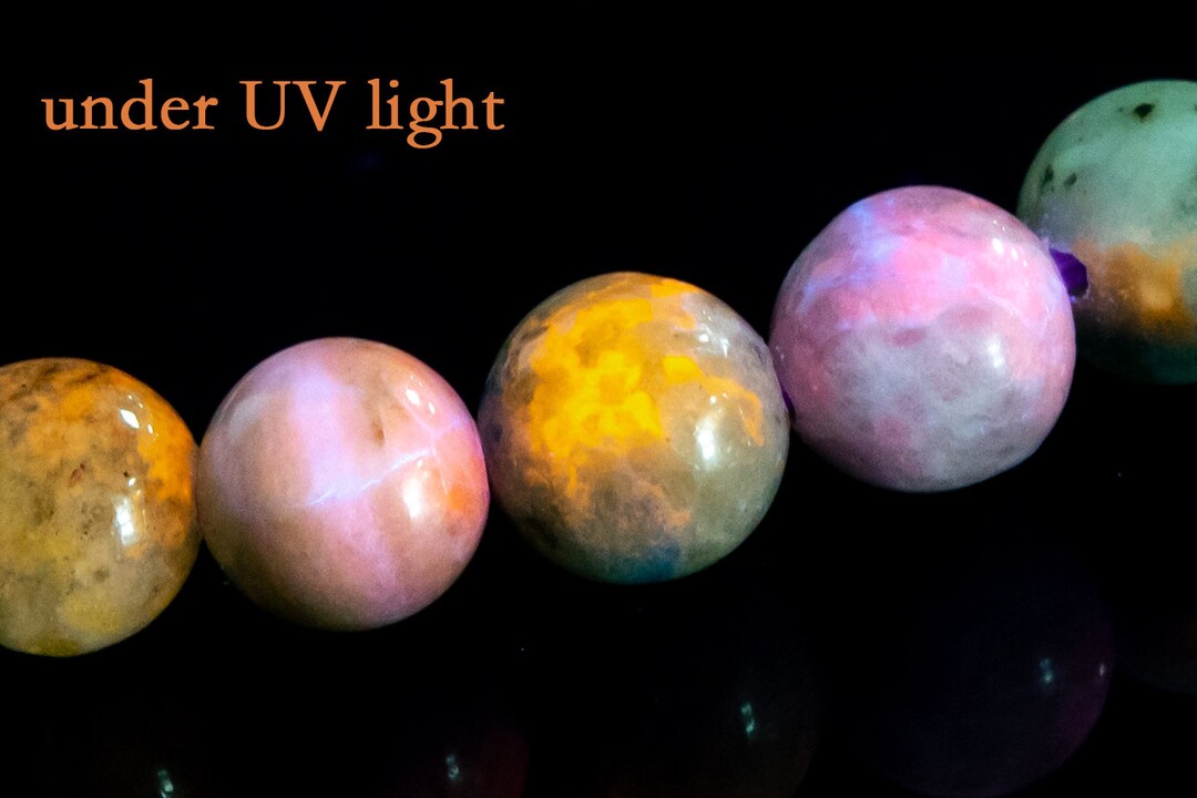 Rare 7-8MM Afghanistan Hackmanite Bracelet UV Reactive Fluorescent ...