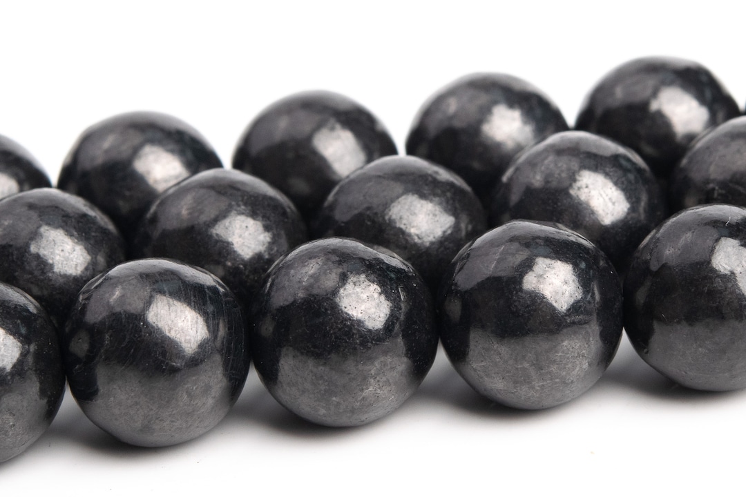 Genuine Russian Shungite Natural Gemstone EMF Protection Carbon Round ...