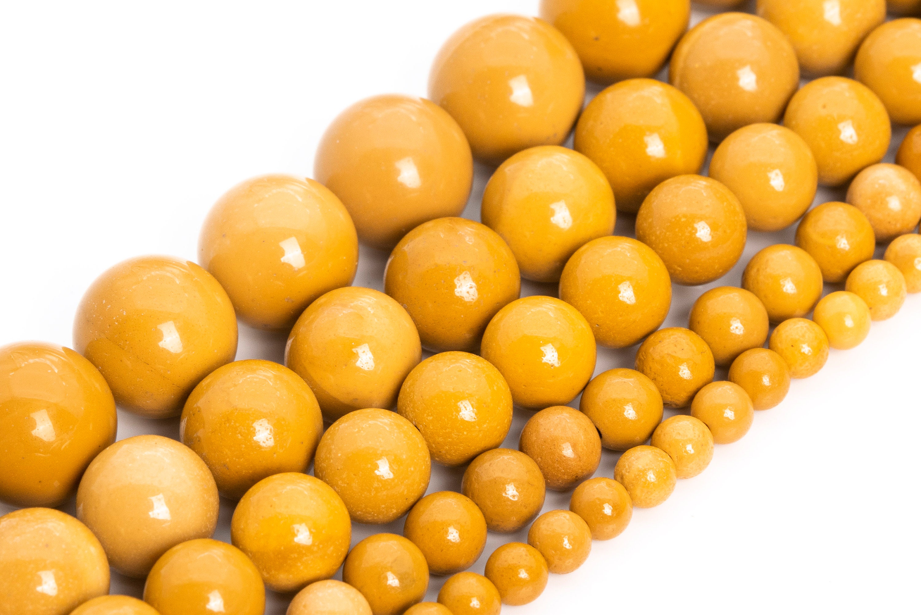 Yellow Mookaite Beads Grade AAA Genuine Natural Gemstone Round | Etsy