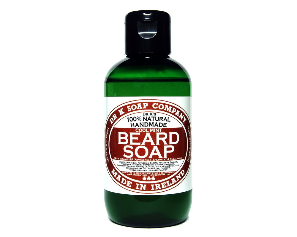 Beard Wash, Cool Mint, Beard Soap, All Natural, Handmade in Ireland - Etsy