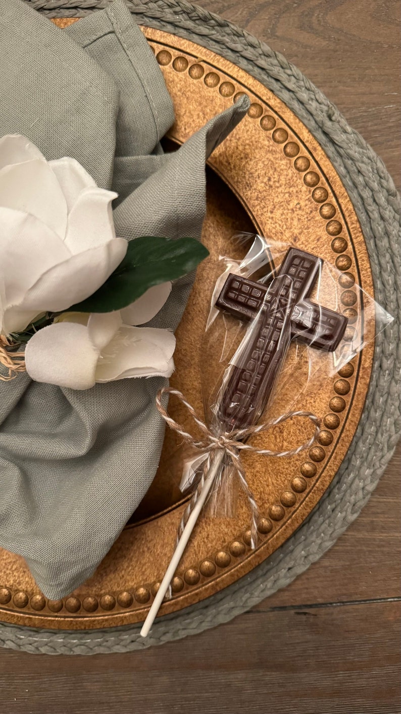 One Dozen Solid Chocolate Crosses - Etsy