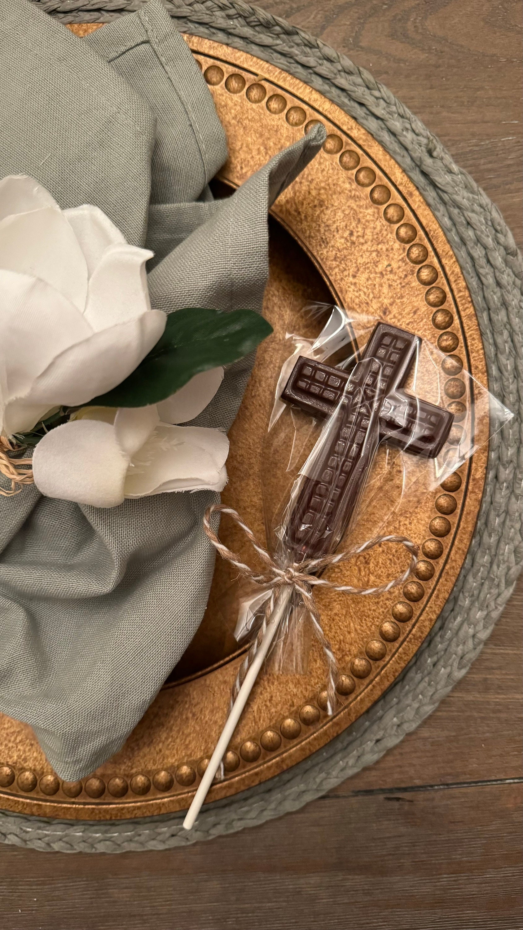 One Dozen Solid Chocolate Crosses - Etsy